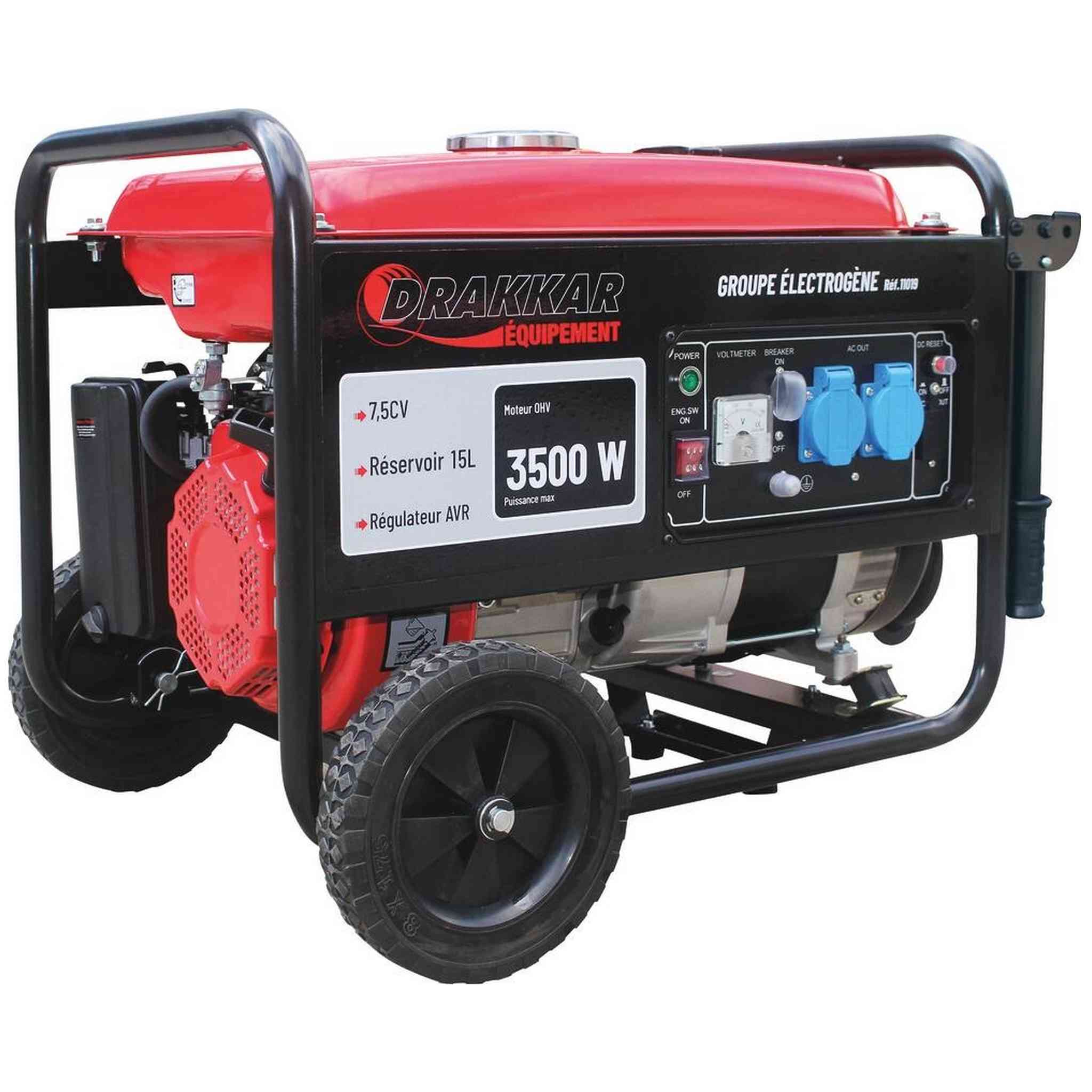 Groupe électrogène AVR 3500W 7,5CV avec kit brouette – AF TOOLS
